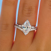 The Paige Rose Gold Dainty Chevron Wedding Band – Modern Gents