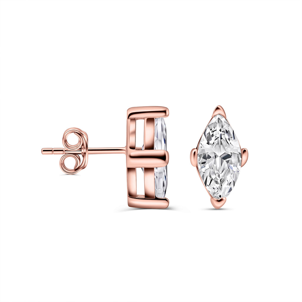 Marquise Cut Stud Earrings - Simulated Diamond – Modern Gents