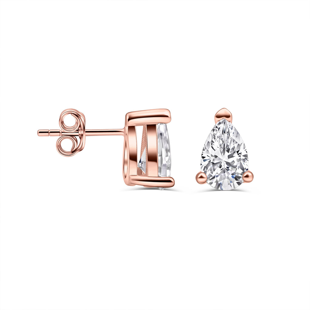 Pear Cut Stud Earrings - Simulated Diamond – Modern Gents