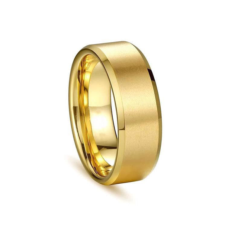 The Titan Men's Gold Titanium Ring – Modern Gents