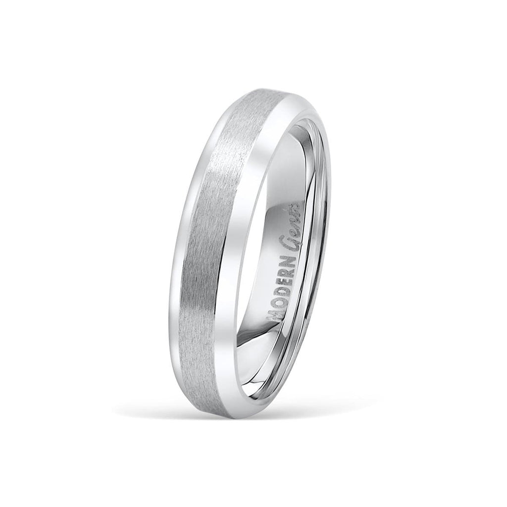 Thin Silver Ring - Infinity Wedding Band – Modern Gents